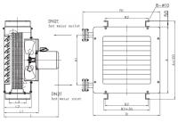China CNF R Series Marine Hot Water Heating Fan 10kW to 45kW 1300 to 5000 m3/h for sale