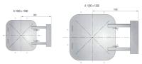 China TYPE A Weathertight Hatch Cover Single Sided Boat Hatch Lid 630x630mm CB/T3728-2011 for sale