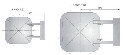 China TYPE A Weathertight Hatch Cover Single Sided Boat Hatch Lid 630x630mm CB/T3728-2011 for sale