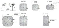 China Double Sided Anchor Hatch Cover Corrosion Resistance Marine Access Cover 630x630mm for sale