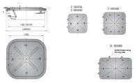 China Embedded Weathertight Hatch Cover TYPE D Boat Access Cover CB/T3728-2011 for sale