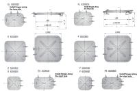 China Non Weathertight Steel Hatch Cover Single Sided Opening 450x630mm for Ship for sale