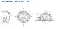 China High Load Ship Mooring Bollard Cast Steel DN850 920 CCS Approval Marine Bitts for sale