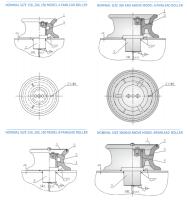 China Marine Mooring Fairlead Roller 150-500mm Nominal Size 19-198T SWL for sale