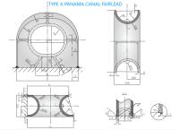 China Panama Canal Mooring Roller Fairlead 48T 70T Load DN310 DN360 Type A B for sale