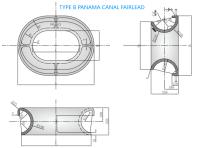 China Panama Canal Mooring Roller Fairlead 48T 70T Load DN310 DN360 Type A B for sale