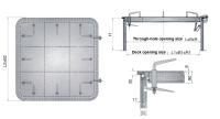 China Fire Resistant Sailboat Hatch Covers A60 With Rubber Gasket Seal for sale