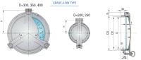 China 200mm-400mm Side Scuttles On Ship Tempered Glass Marine Outfitting for sale