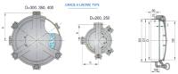China 200mm-400mm Side Scuttles On Ship Tempered Glass Marine Outfitting for sale