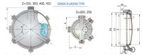 China Corrosion Resistance Ship Side Scuttles 200mm-400mm Size GRADE B for sale