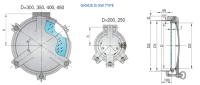 China Corrosion Resistance Ship Side Scuttles 200mm-400mm Size GRADE B for sale