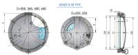 China Corrosion Resistance Ship Side Scuttles 200mm-400mm Size GRADE B for sale