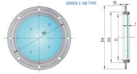 China GRADE C Side Scuttles On Ship With Steel Frame 200mm-400mm Sizes for sale