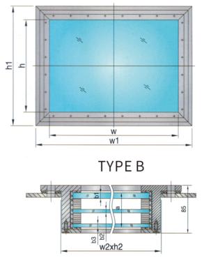 China Soundproof Custom Marine Windows Type B Frameless Marine Windows for sale