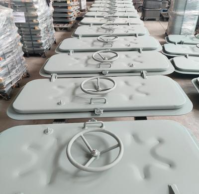 China Quick Acting Marine Weathertight Steel Door Handwheel Type 600x1600mm 8mm Thickness for sale