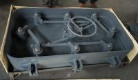 China Manual Hinged Pressure Tight Aluminum Boat Cabin Door 600x1500mm 8mm Thick for sale