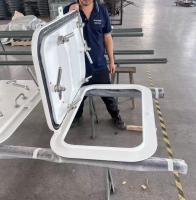 China Marine Weathertight Aluminium Single-Leaf Door 600x1400mm Watertight Console Door for sale