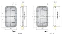 China Marine Weathertight Aluminium Single-Leaf Door 600x1400mm Watertight Console Door for sale