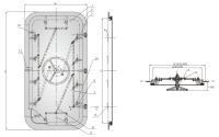 China GB/T3477-2023 Custom Marine Doors Painted Surface Cabin Boat Door 1400x600mm 8mm Thick for sale