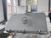 China GB/T3477-2023 Custom Marine Doors Painted Surface Cabin Boat Door 1400x600mm 8mm Thick for sale