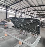 China GB/T3477-2023 Custom Marine Doors Painted Surface Cabin Boat Door 1400x600mm 8mm Thick for sale
