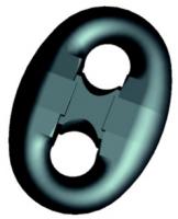China CCS BV Certified Kenter Shackle 87mm for Offshore Mooring Chain R3 to R6 for sale