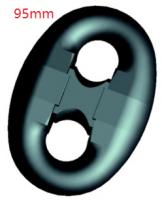 China CCS BV Certified OEM Kenter Shackle 95mm for Offshore Mooring Chain R3 to R6 for sale