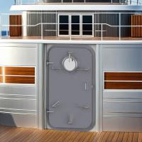 China Quick Opening Marine Watertight Stainless Steel Door CCS Certified 600x800mm Customizable Steel Aluminum for sale