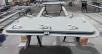 China Eight Weathertight Doors with Hinges and Handles 175cm x 92cm for Industrial Use for sale