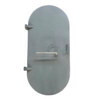 China Steel Single Handle Weathertight Door Hatch for Marine Boats Ships Access 400x400mm for sale