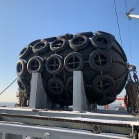 China Factory Outlet Great Quality Worry-free After-sales 3000*6000mm Pneumatic Cylindrical Black Rubber Fender ISO Certified Marine for sale