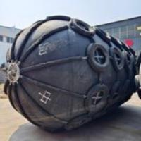 China Inflatable Cylindrical Marine Ship Fender Pneumatic Natural Rubber Fender ISO Certification Black Color Safety Protection for sale