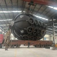 China Yokohama Foam Filled Pneumatic Rubber Fender 2*5m Used Durable Natural Floating Marine Supply CCS Certified Ship Shandong ZHH for sale