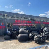 China 3 Meters Widened Protective Cylindrical Boat Net Type Pneumatic Inflatable Rubber Fenders ZHH Brand Shandong for sale