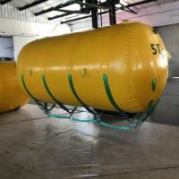China Factory-Priced Durable Inflatable PVC Boat Airbag Protection Natural Rubber Float Mooring Buoy CCS Certificate Black Cylindrical for sale