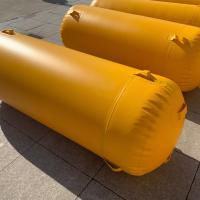 China Factory-Priced Durable Inflatable PVC Boat Airbag Protection Natural Rubber Float Mooring Buoy CCS Certificate Black Cylindrical for sale