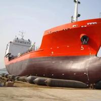 China Balloon Pneumatic Airbag/Roller Ship Launching Durable CCS Certified Inflatable Boat Rubber Airbag for sale