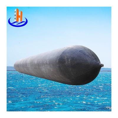 China Marine CCS Certified Durable Cylindrical Rubber Airbags Black 0.8-3.0m for Boat Launching and Docking Heavy Lifting for sale