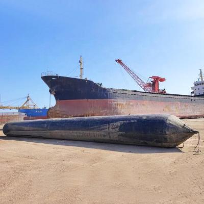 China CCS Certified 65% Natural Rubber Ship Launching Airbags ISO 14409 Inflatable Marine Airbags for Vessel Landing for sale
