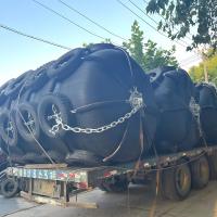 China Polyurethane Boat Fender with Rope PC and Steel Hinge for Ship Protection Foam Filled CCS Certified for sale