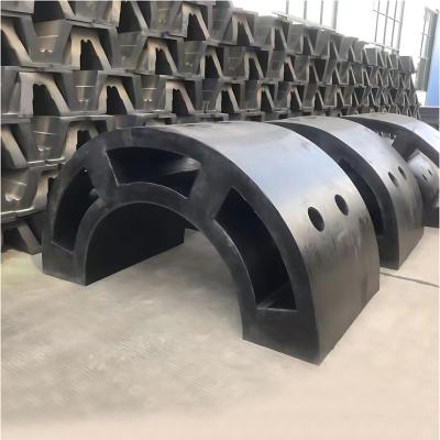 China Qingdao Factory ZHH Brand Solid Rubber Fender (Non-Floating) CCS Certified HG/T2866 Standard Long Service Life Black Marine Boat for sale