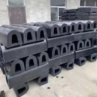 China Solid Rubber D-type Fender with High Energy Absorption Cylindrical Shape Customized Size for Marine Dock Protection for sale