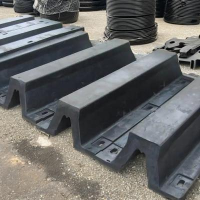China High-Performance Solid Rubber V-Type Dock Fender Customized Size 24-Month Warranty for Efficient Vessel Mooring Impact for sale