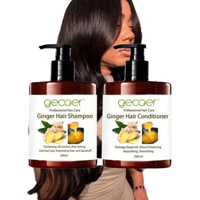 China Revitalize Damaged Hair with Natural Keratin Ginger Curl Shampoo and Conditioner for sale