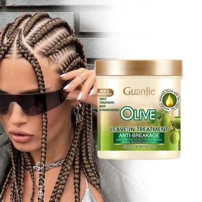 China Moisture Leave In Conditioner for African Curly Hair Olive Oil Hair Softening Cream for sale