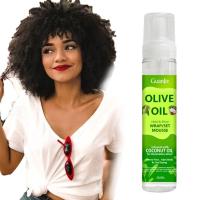 China Strong Hold Olive Oil Mousse Wrap Non Flaking Foam Hair Curl Mousse For Women for sale