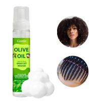 China Olive Oil Curly Wig Hair Mousse Strong Hold Braid Foam For High Shine And No Flakes for sale