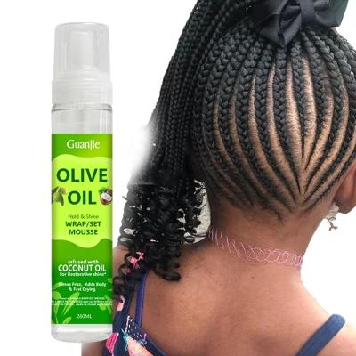 China Extra Hold Styling Braid Foam Mousse For Organic Shine And Moisturizing Of Curly Wigs for sale
