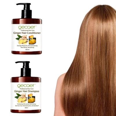 China Ginger Oil Shampoo and Conditioner Set for Nourishing Hair Customized Logo Design for sale