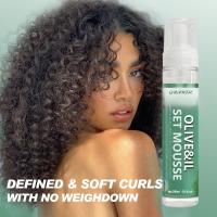 China Olive Oil Foam Wrap Lotion Hair Curling Mousse For Strong Hold And Conditioning Benefits for sale